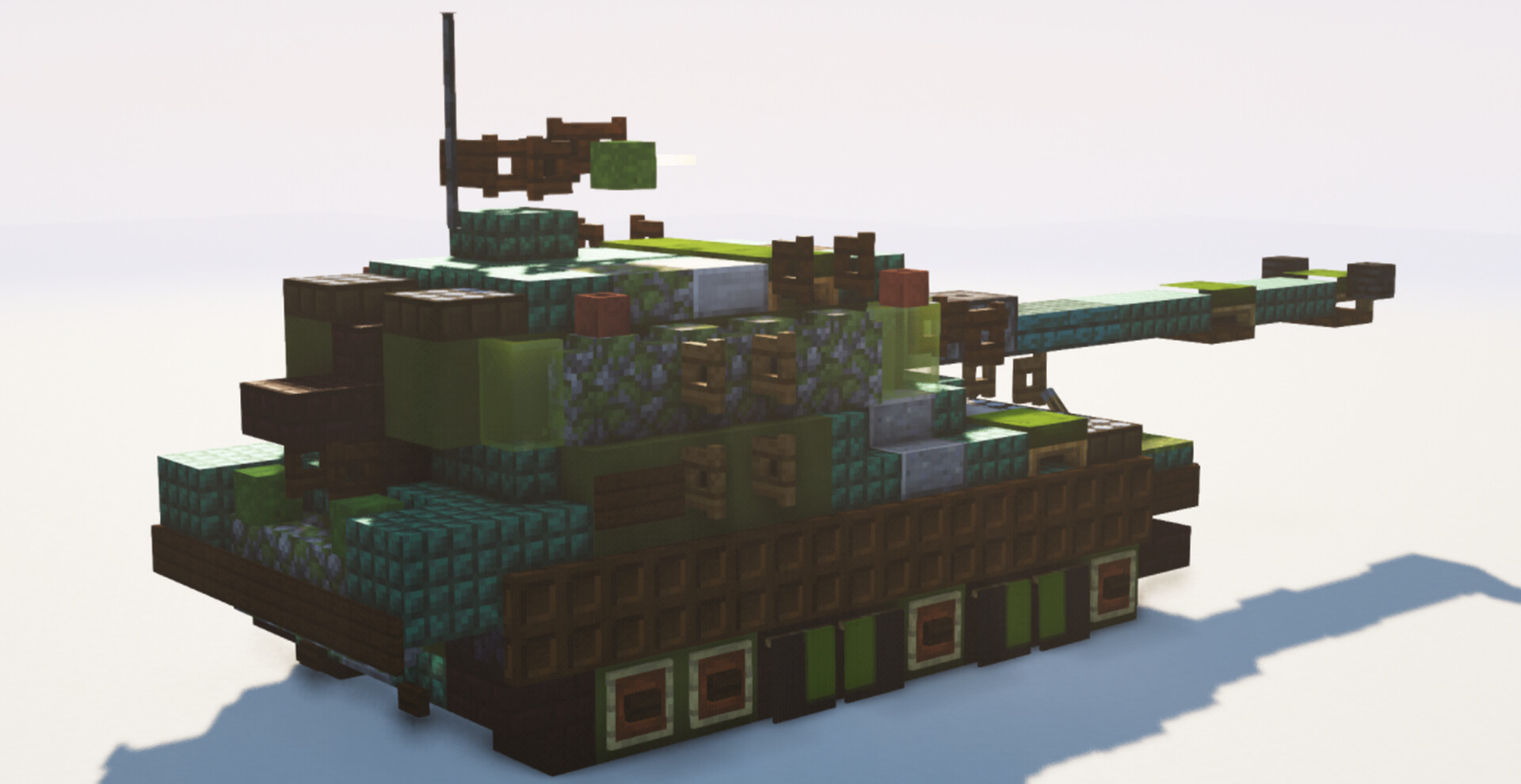 1.5:1 Scale 2S35 Koalitsiya-SV Self-Propelled Howitzer Minecraft Map