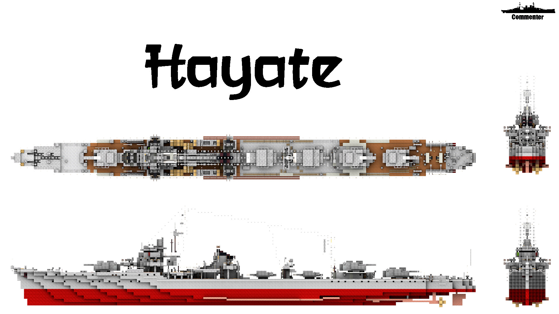 IJN Hayate 1:1 Scale ft. Rehmphy Minecraft Map