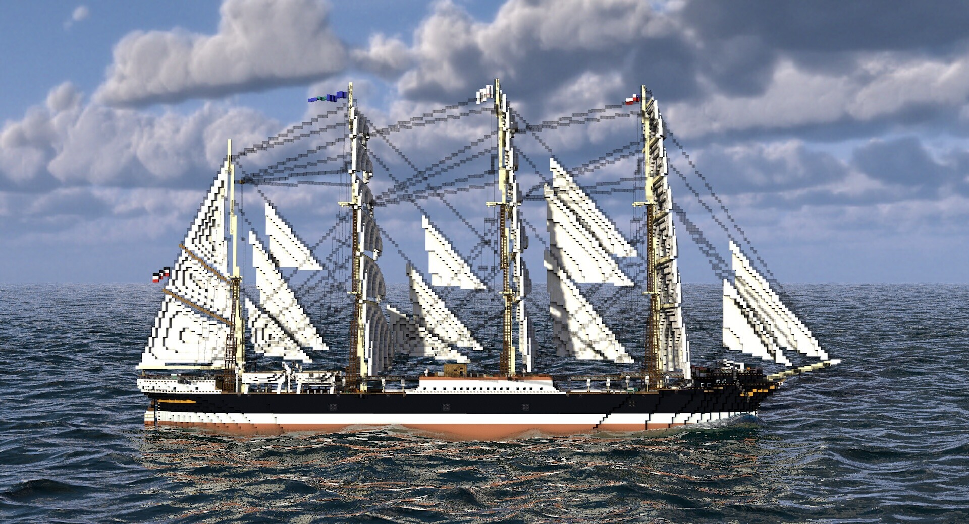 Four Masted Barque Peking (1911) Minecraft Map