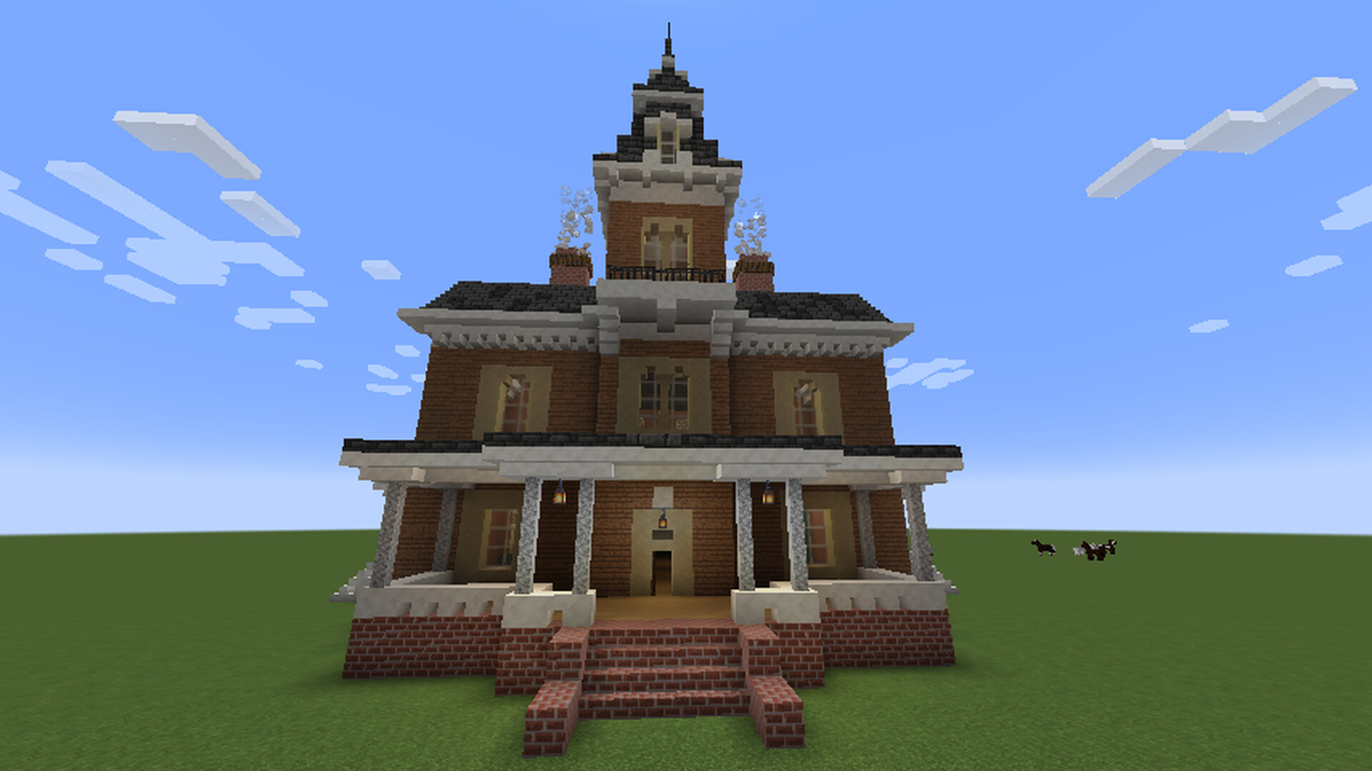 Victorian Italianate / Second Empire house. Minecraft Map