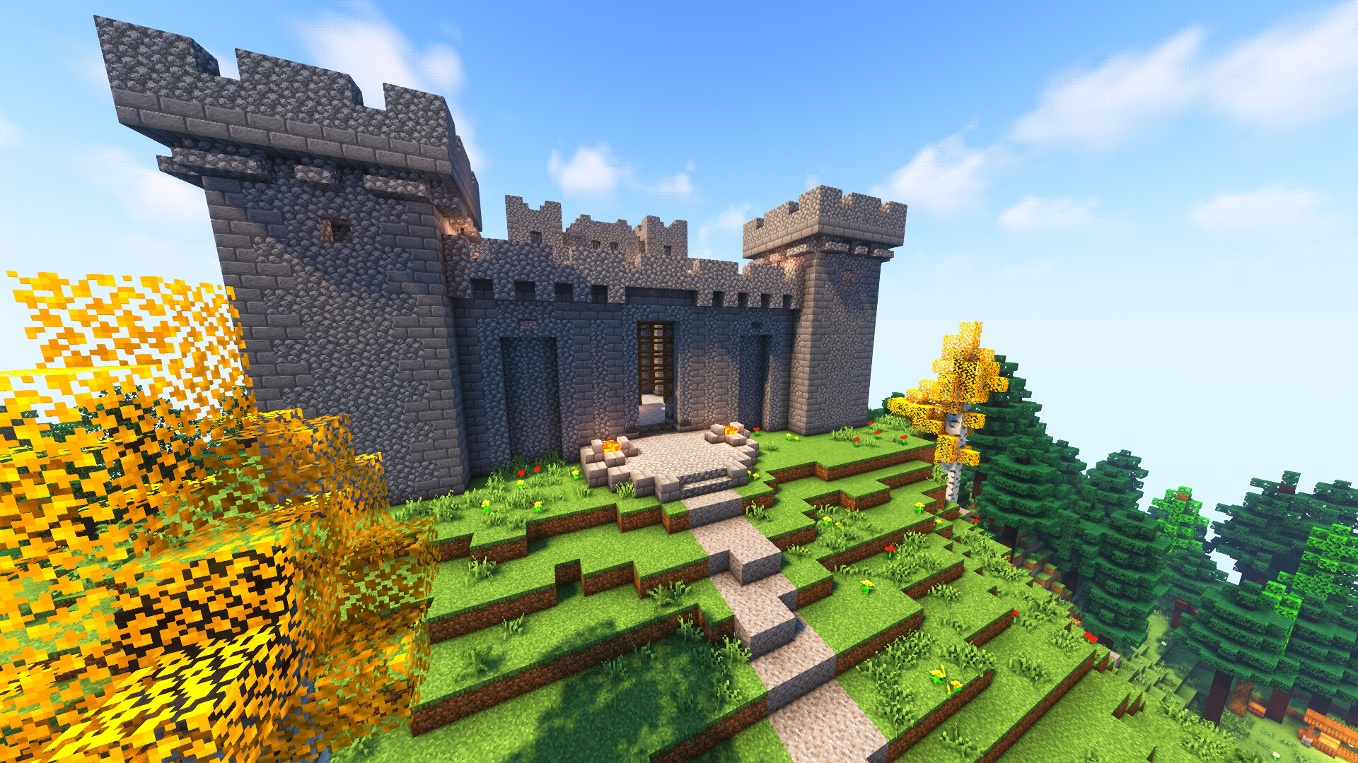 Mountaintop Castle Minecraft Map