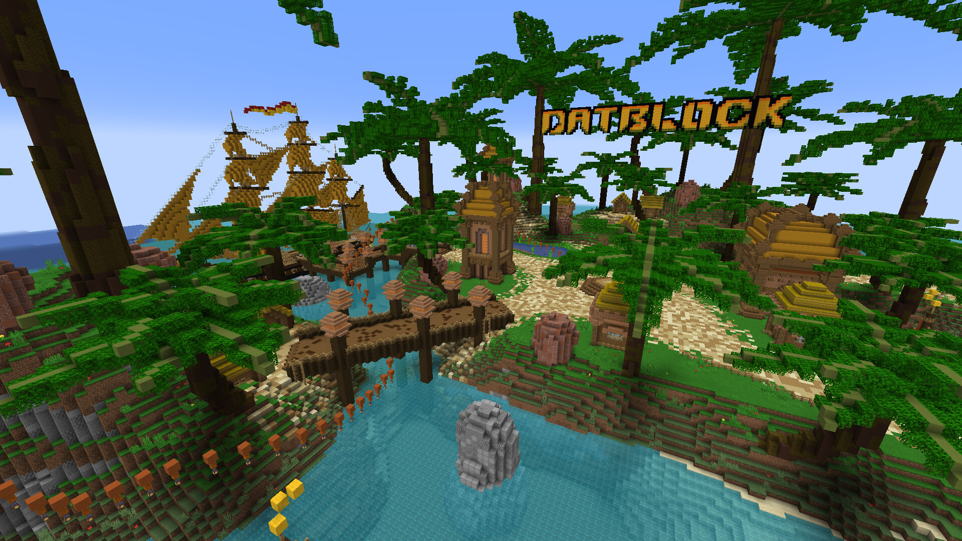 COMMISSION | Tropical Island Lobby Minecraft Map