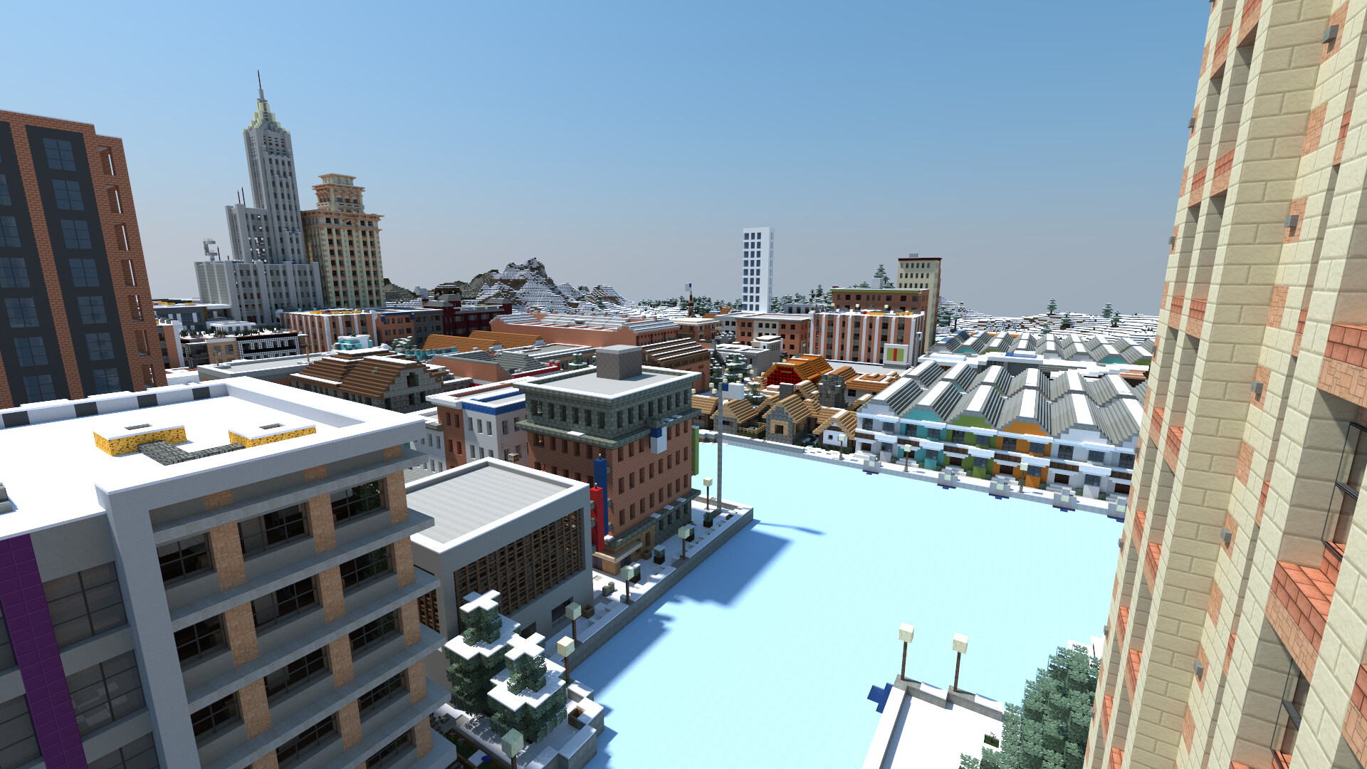 New Kaiway - huge realistic city with interior Minecraft Map