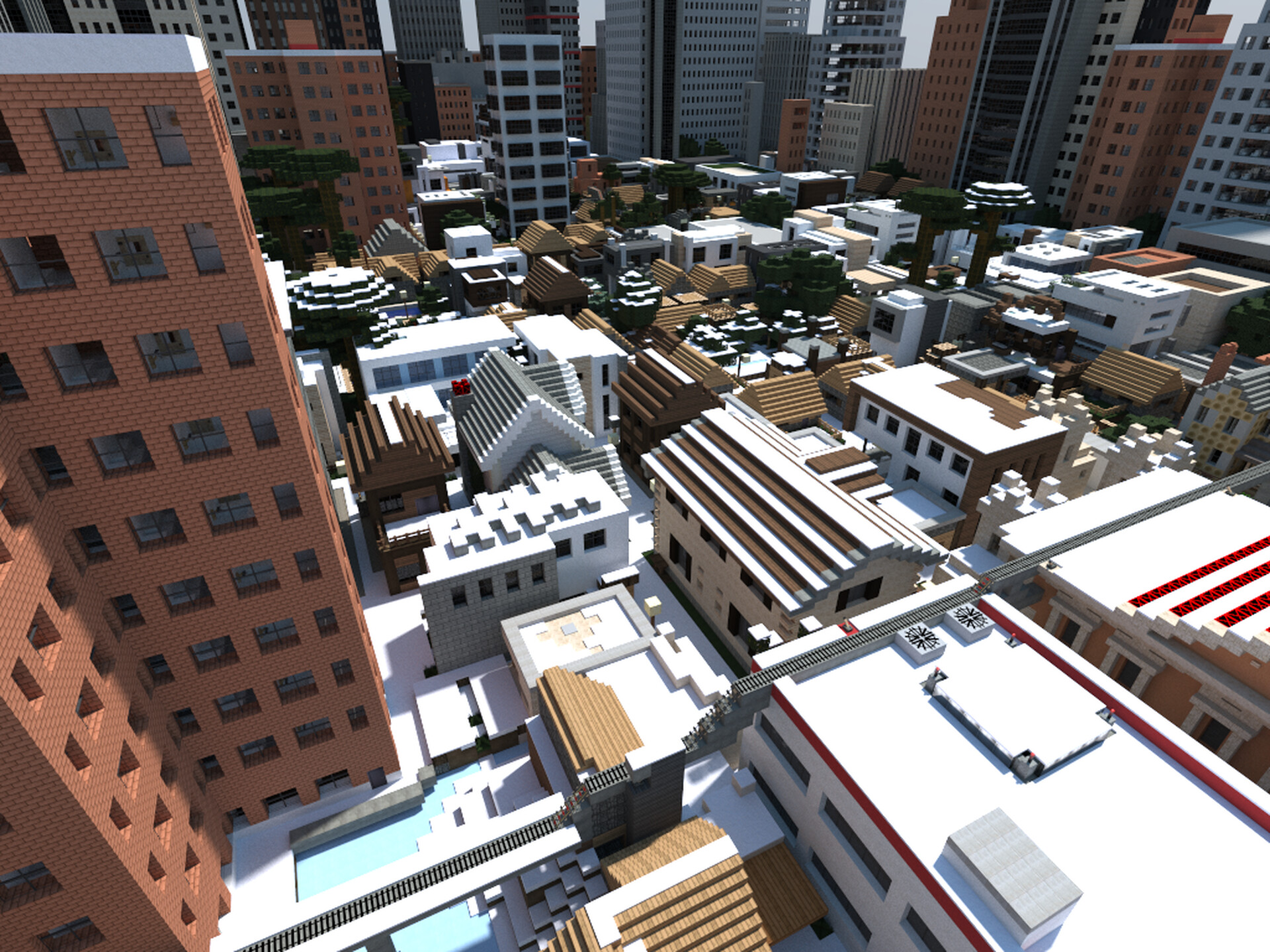 New Kaiway - huge realistic city with interior Minecraft Map