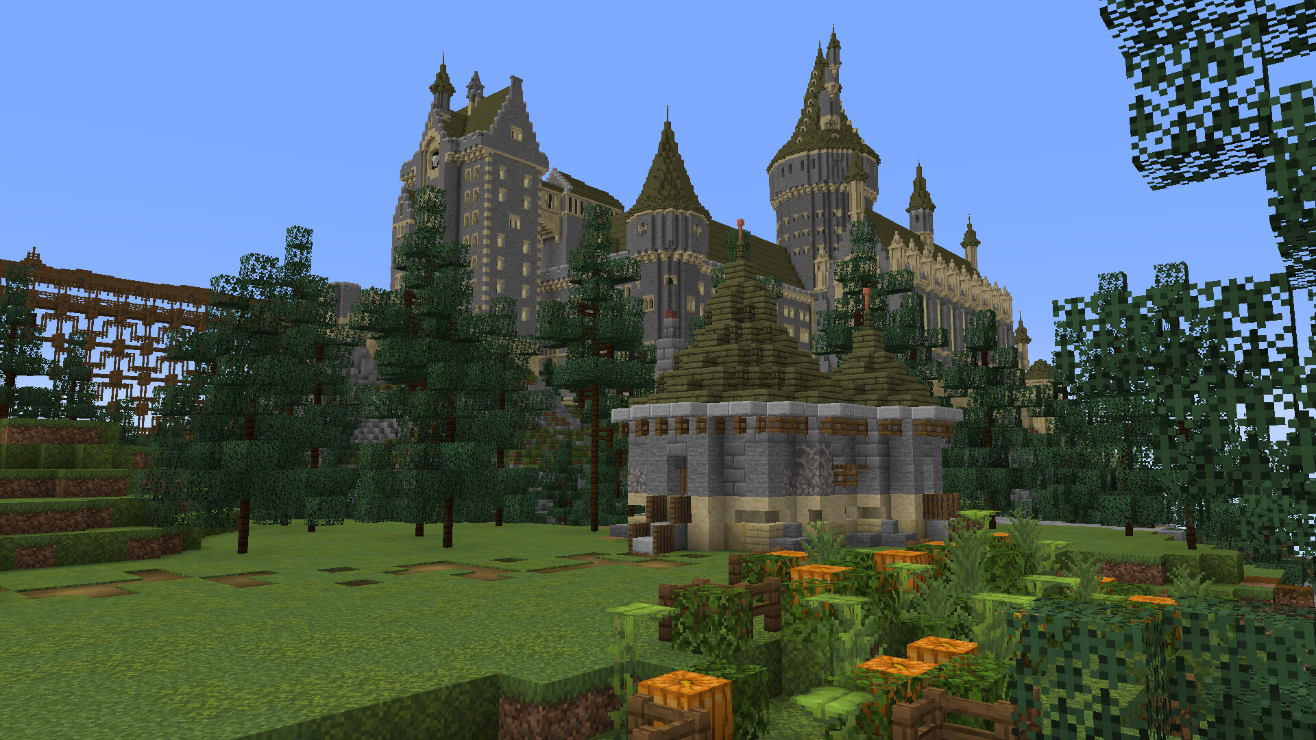 A Hogwarts. Minecraft Map