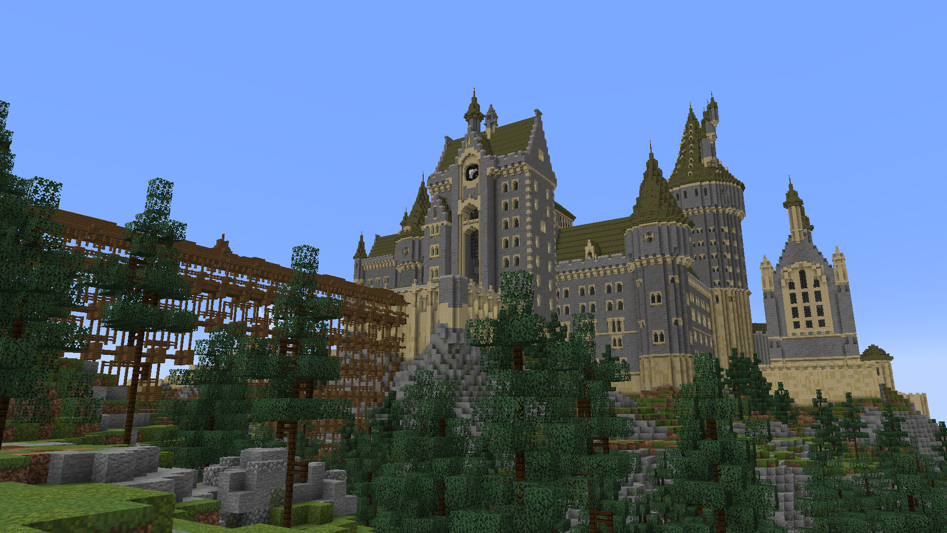 A Hogwarts. Minecraft Map