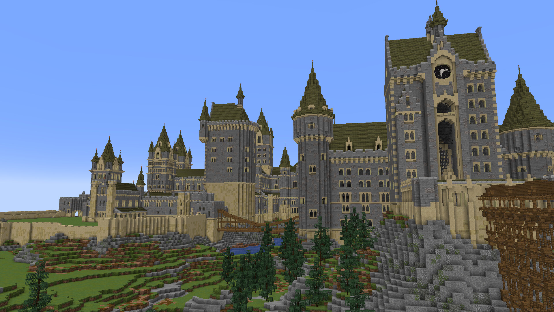 A Hogwarts. Minecraft Map