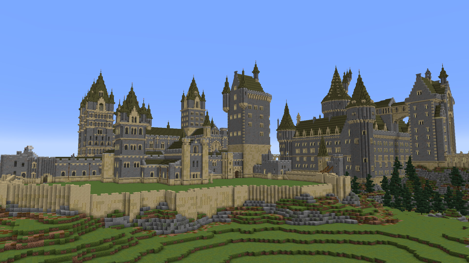 A Hogwarts. Minecraft Map