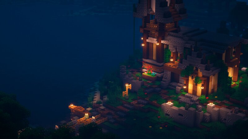 Hunter's house with interior [ Custom Map ] [ Download ] Minecraft Map