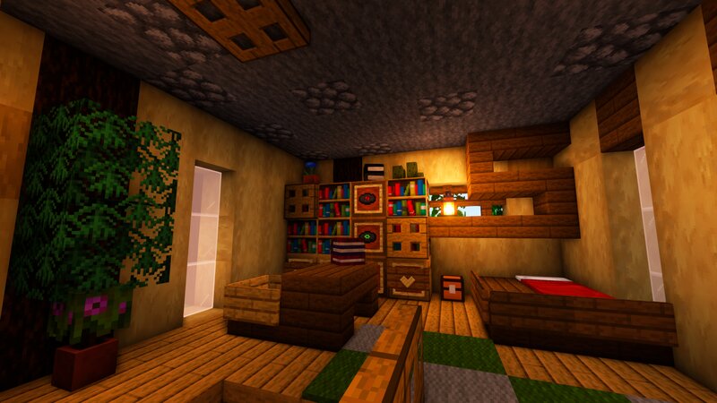 Hunter's house with interior [ Custom Map ] [ Download ] Minecraft Map