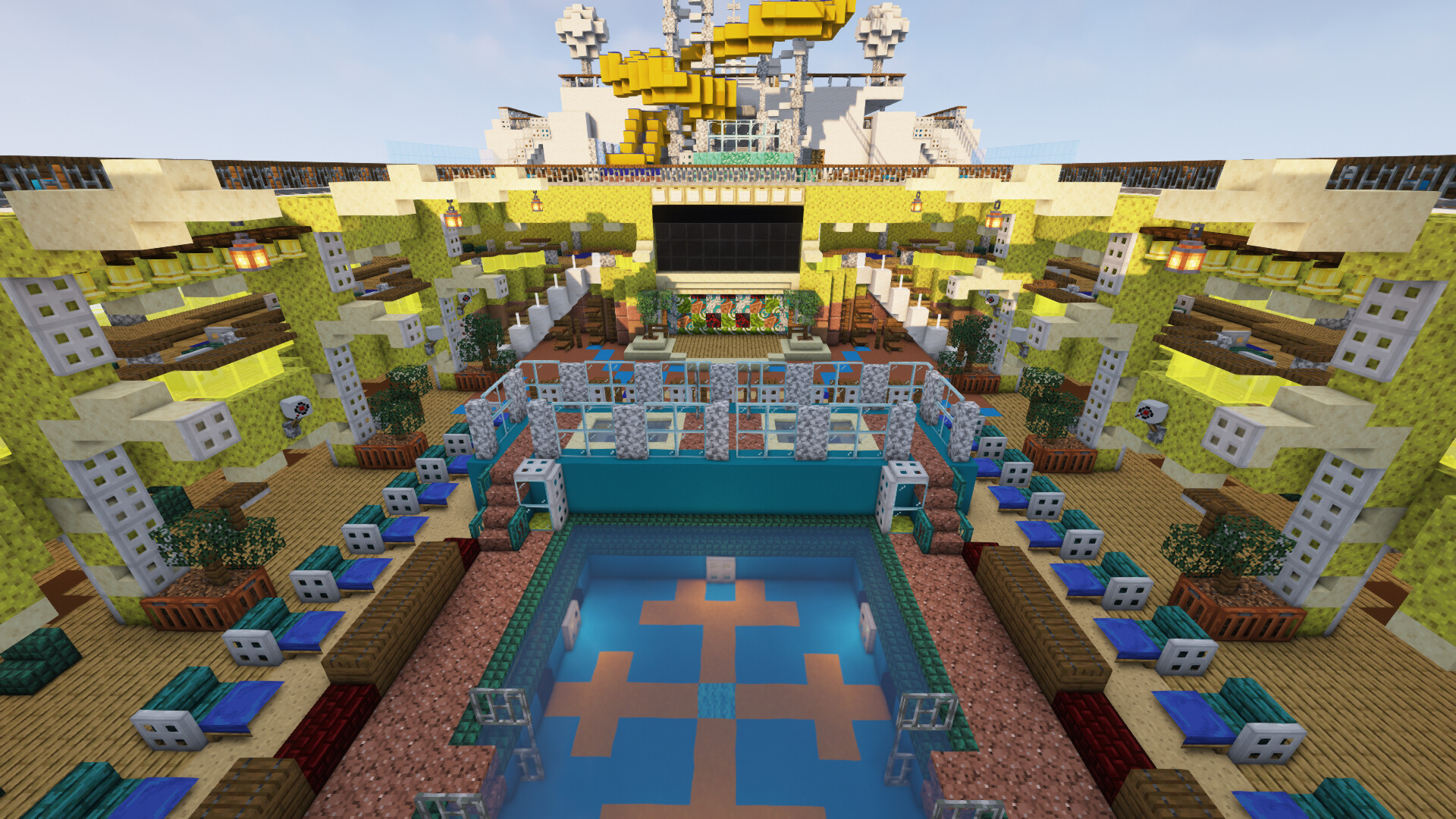 Costa Concordia 1.5/1 Scale Full Interior Replica (Download) Minecraft Map