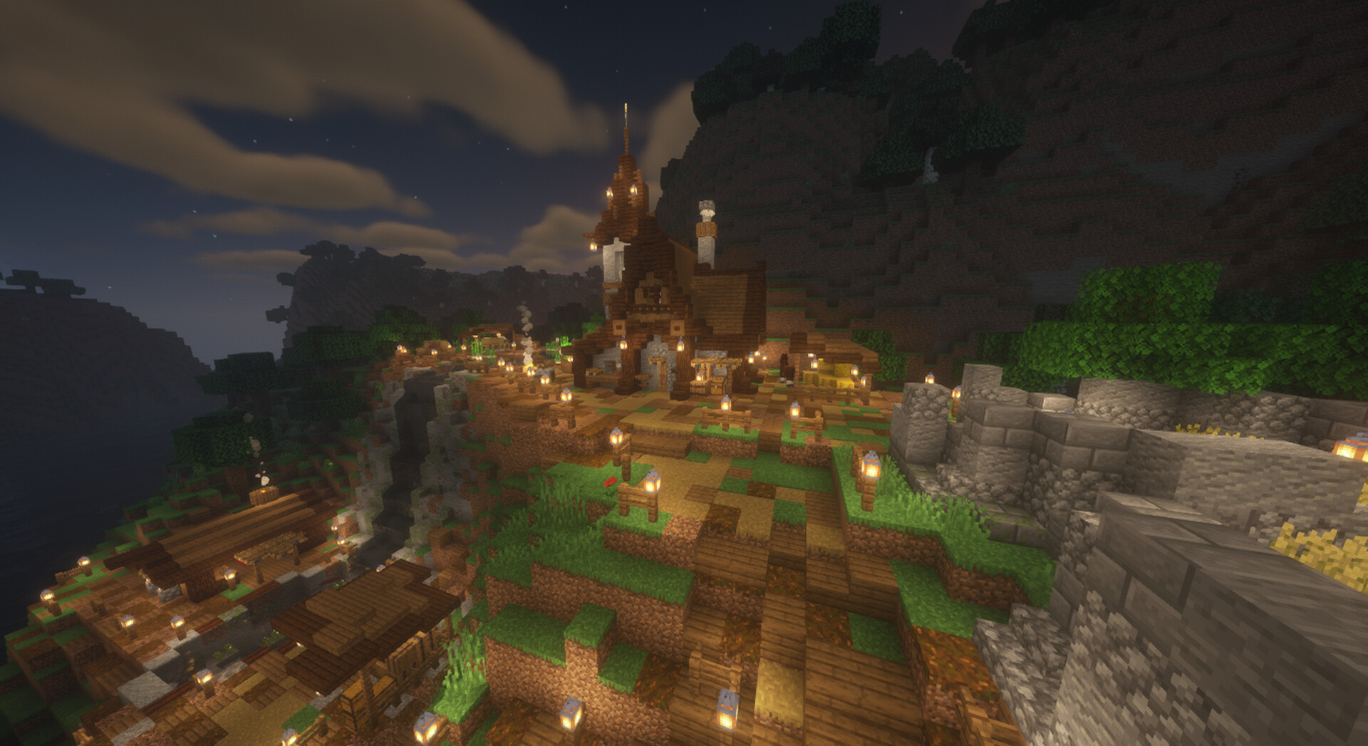 Cozy Cliffside Lodge (Download) Minecraft Map
