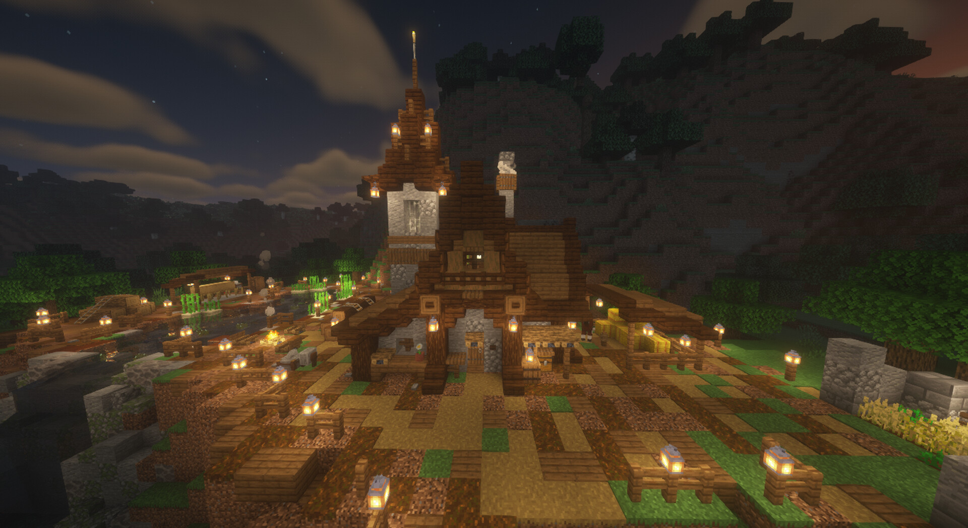 Cozy Cliffside Lodge (Download) Minecraft Map