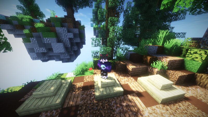 Skyblock forest/medieval spawn/hub/lobby Minecraft Map