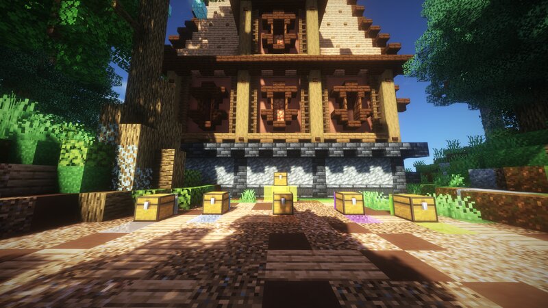 Skyblock forest/medieval spawn/hub/lobby Minecraft Map