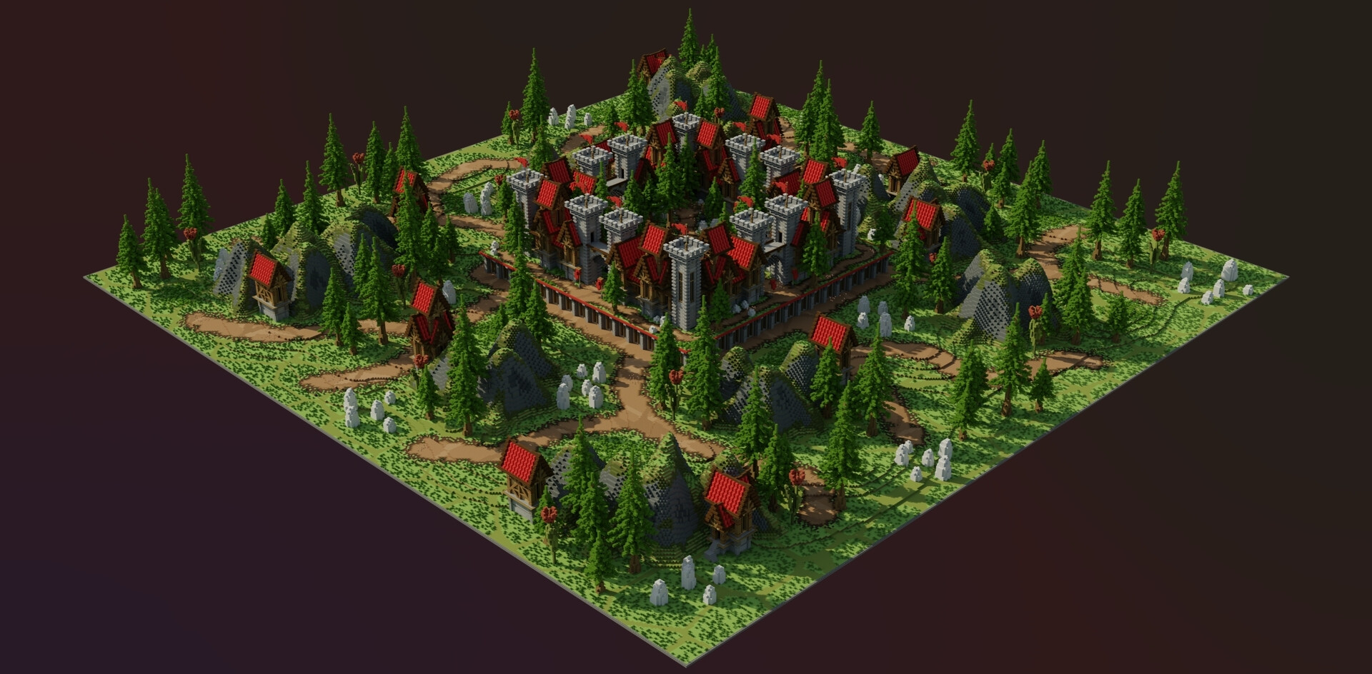 Factions spawn + warzone Minecraft Map