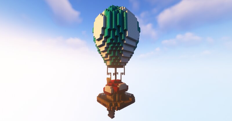 Toad's House on a balloon! (blue-white version) Minecraft Map