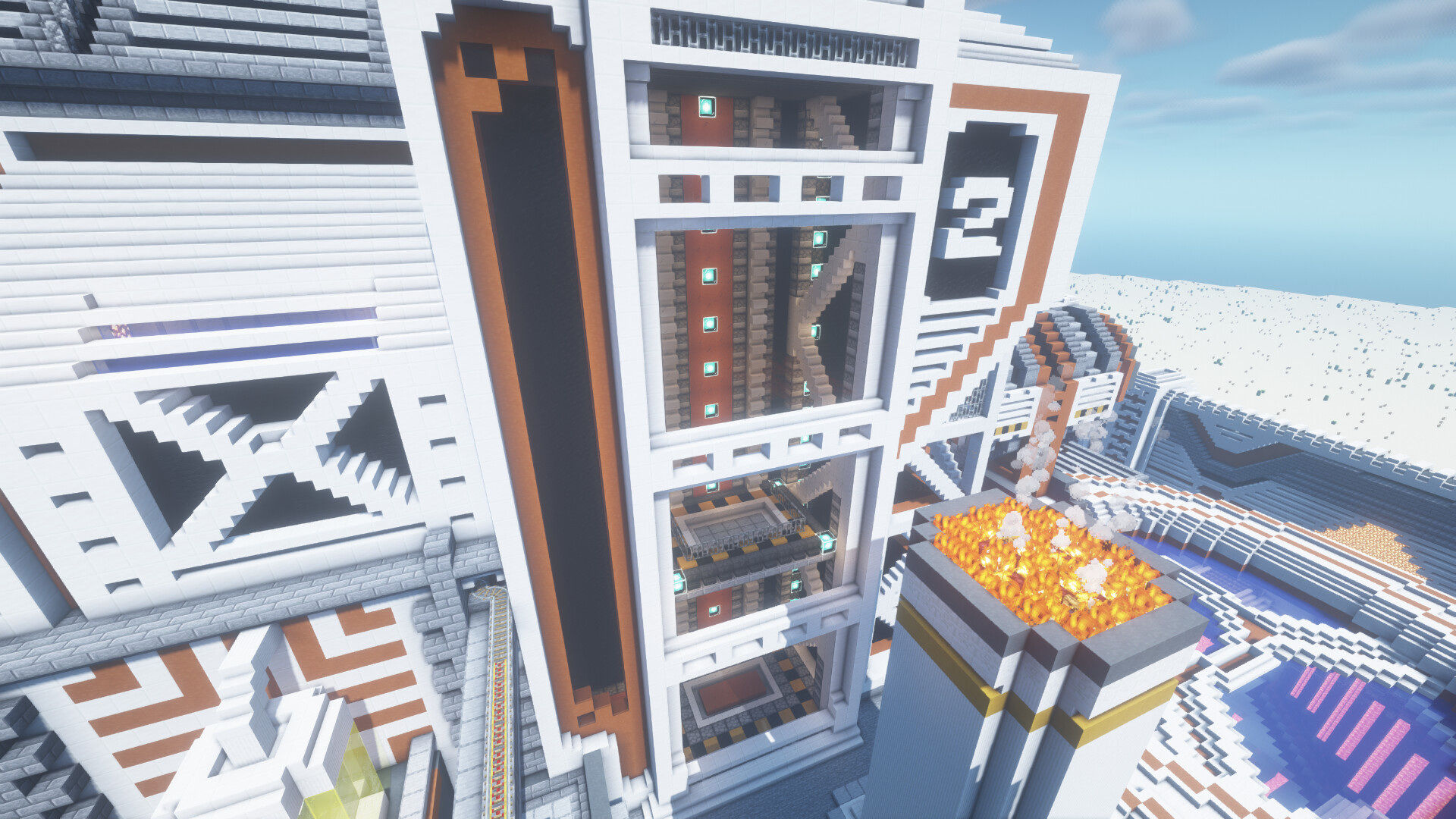 Minecraft Hitech Spawn Minecraft Map