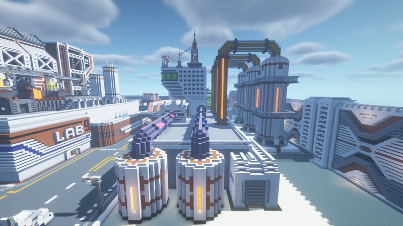 Minecraft Hitech Spawn Minecraft Map