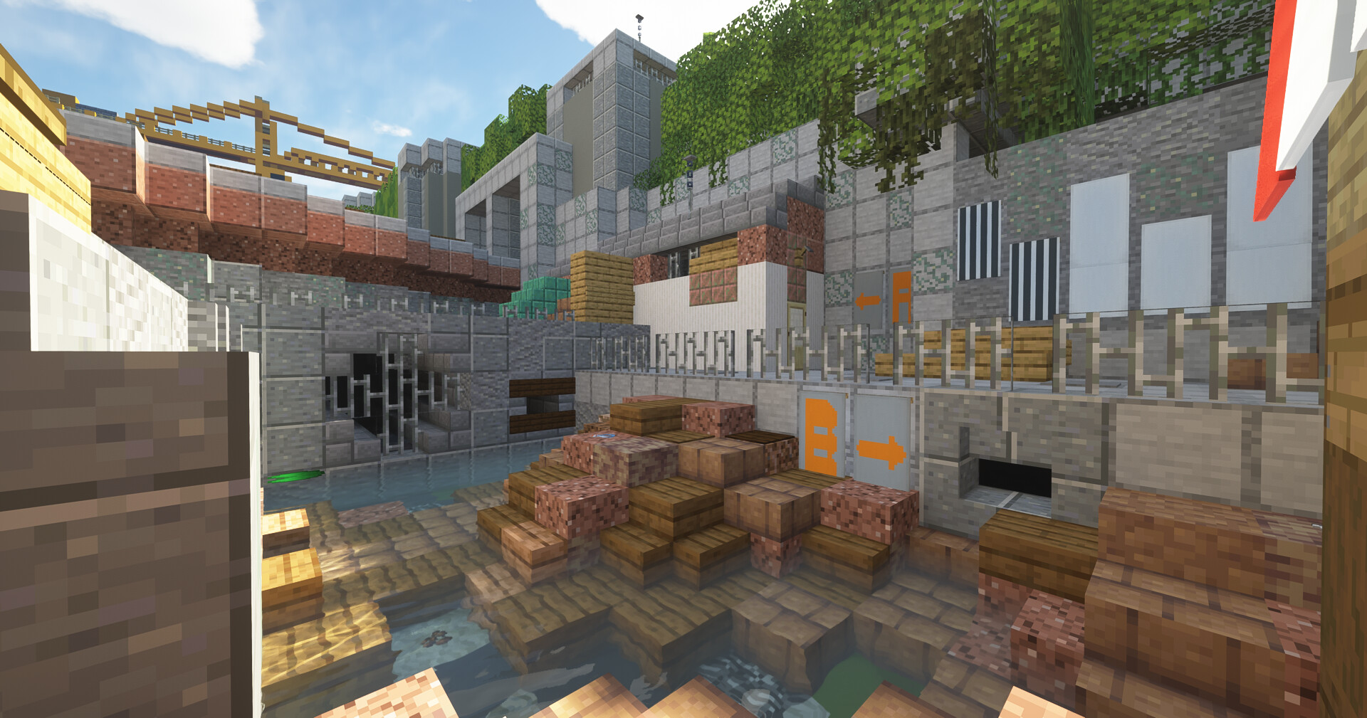 Overpass CSGO Minecraft Map