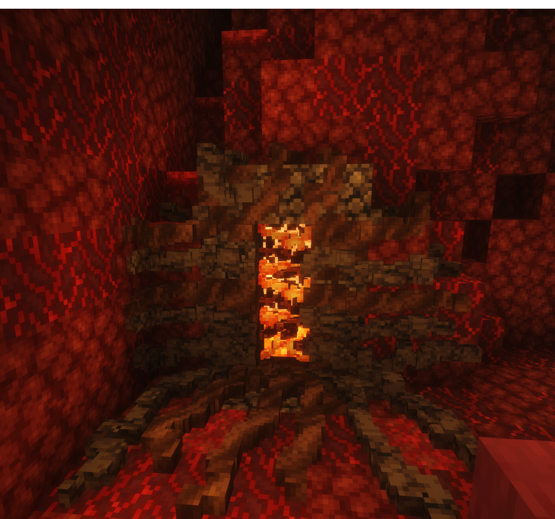 Vecna's Lair from Stranger things 4 Minecraft Map