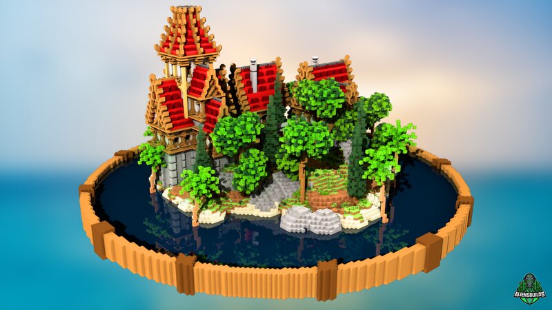 🌅 Mini-Games Island - AliensBuilds 🌅 Minecraft Map