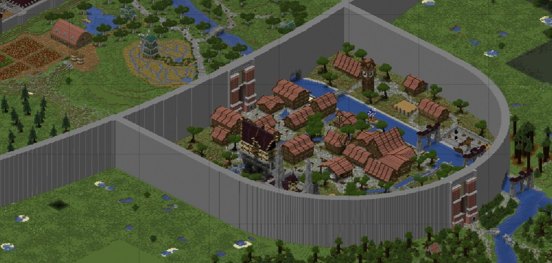 Attack On Titan - FULL MAP - SNK Minecraft Map