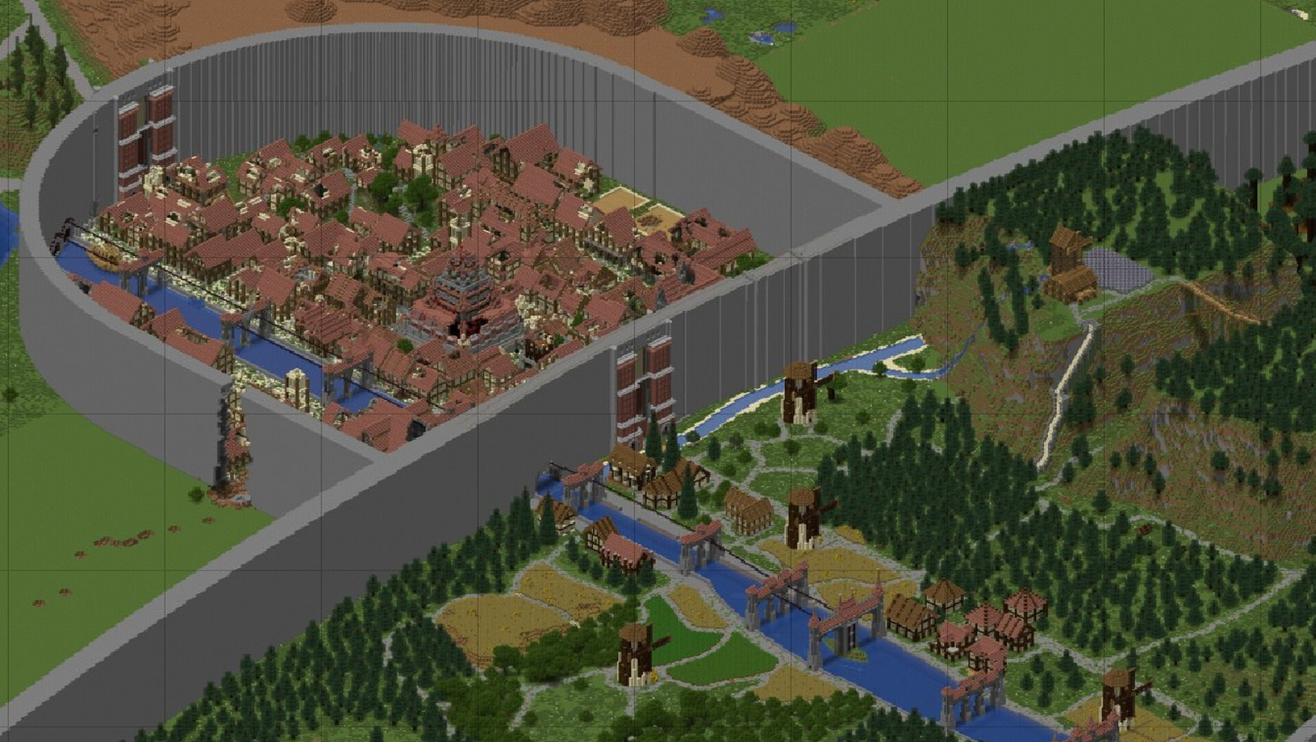 Attack On Titan - FULL MAP - SNK Minecraft Map