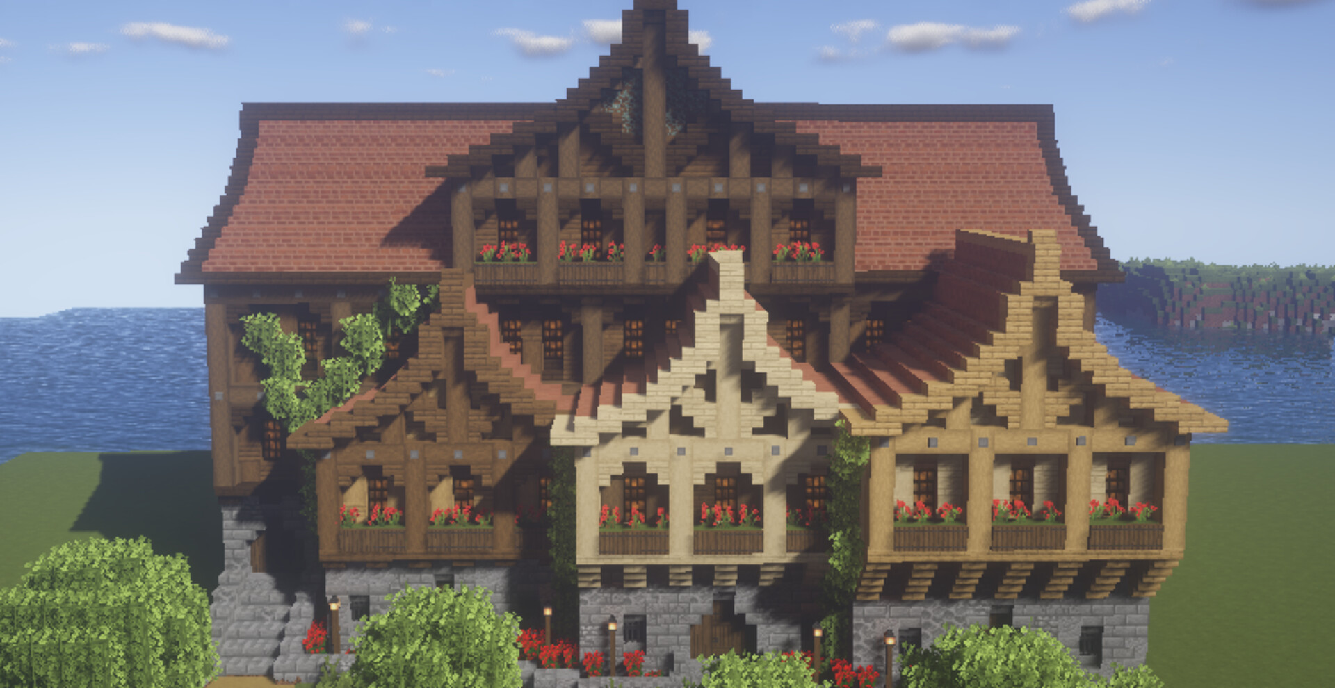 A Minecraft Big Medieval Survival Base #2 (DOWNLOAD) Minecraft Map