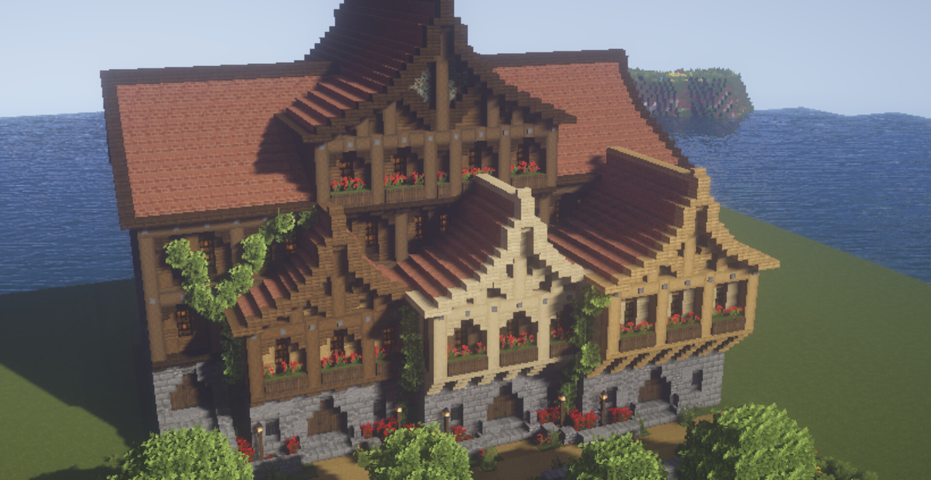 A Minecraft Big Medieval Survival Base #2 (DOWNLOAD) Minecraft Map