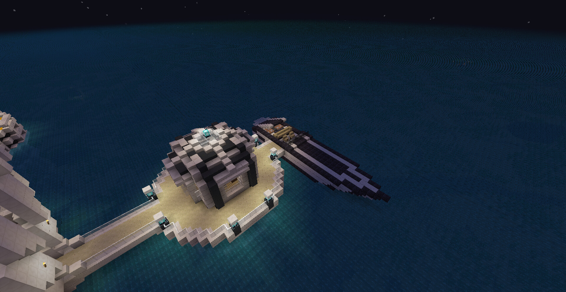 Lotus - Futuristic Ocean Mansion Minecraft Map