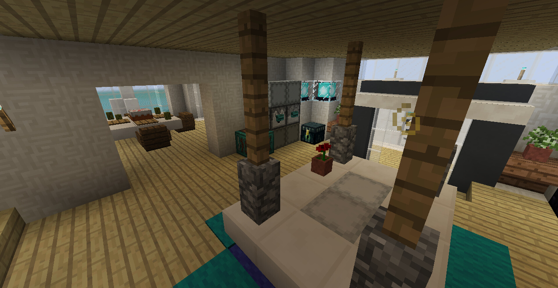 Lotus - Futuristic Ocean Mansion Minecraft Map