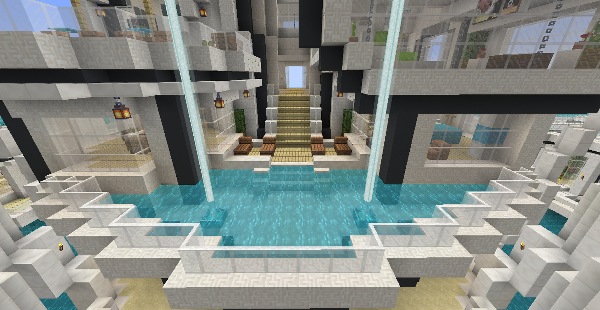 Lotus - Futuristic Ocean Mansion Minecraft Map