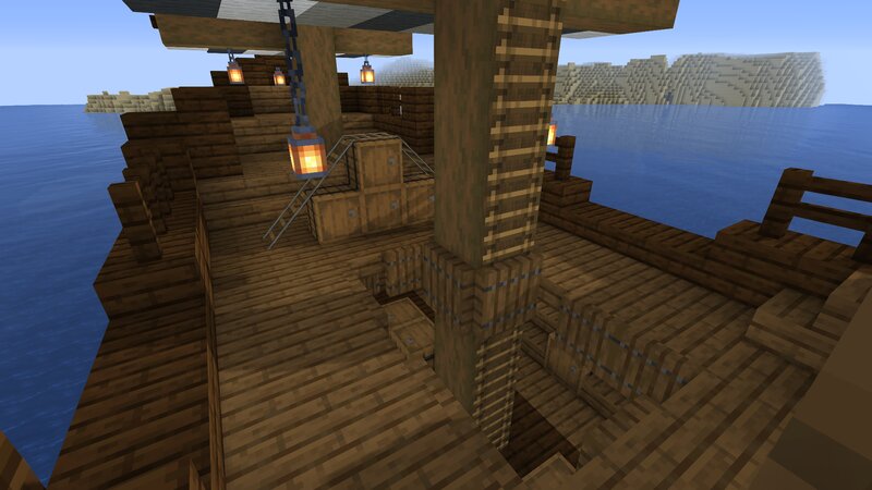 Three-Masted Sailing Ship Minecraft Map