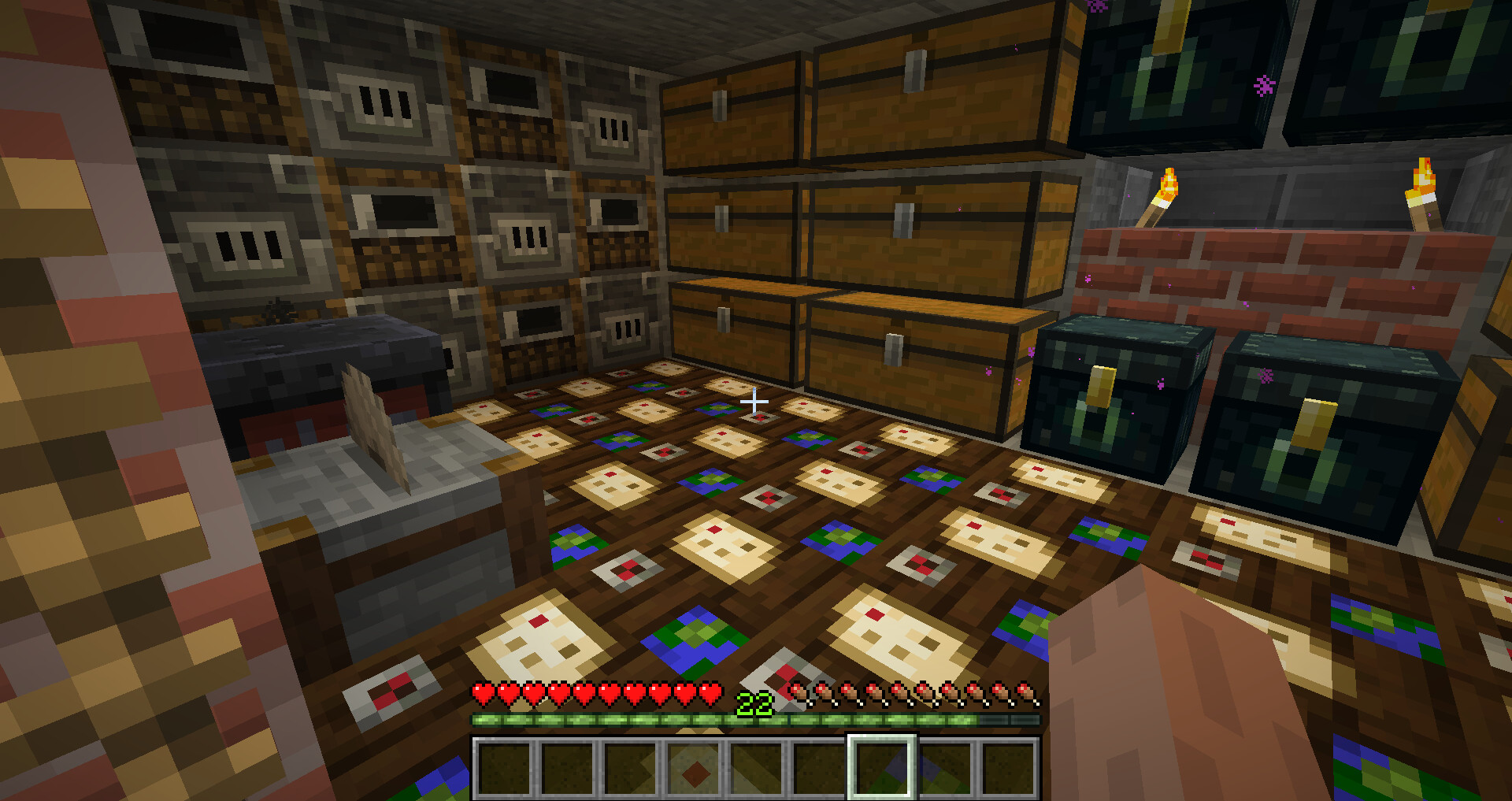 Secret base inside a village Minecraft Map