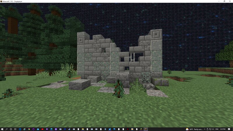 Small Rubble Wall Segment Minecraft Map