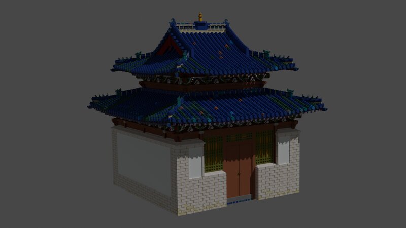 Small Temple of Erdene Zuu Monastery (Эрдэнэ Зуу хийд) Minecraft Map