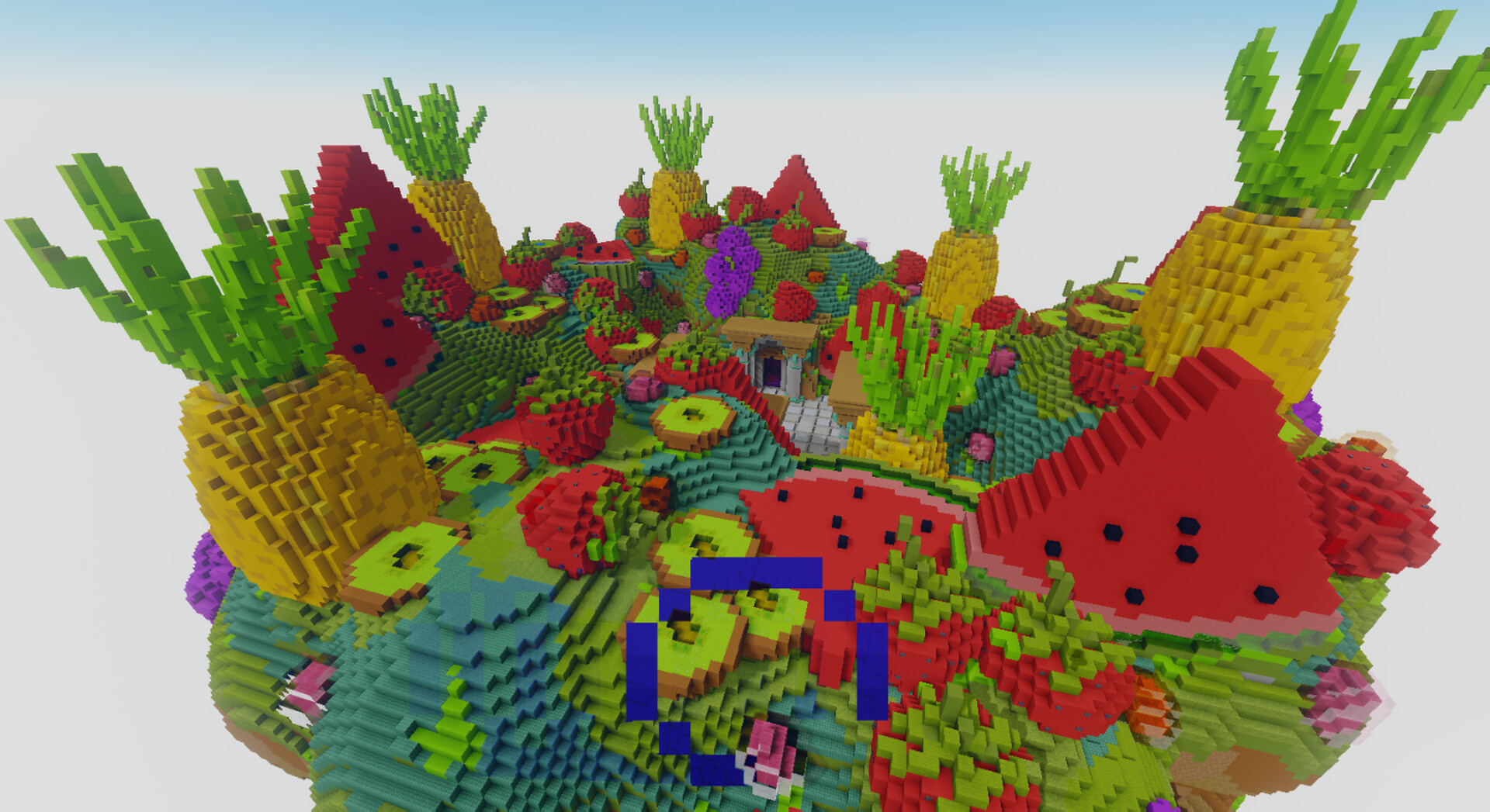 Tutti Fruity Themed Hub/ Spawn Minecraft Map