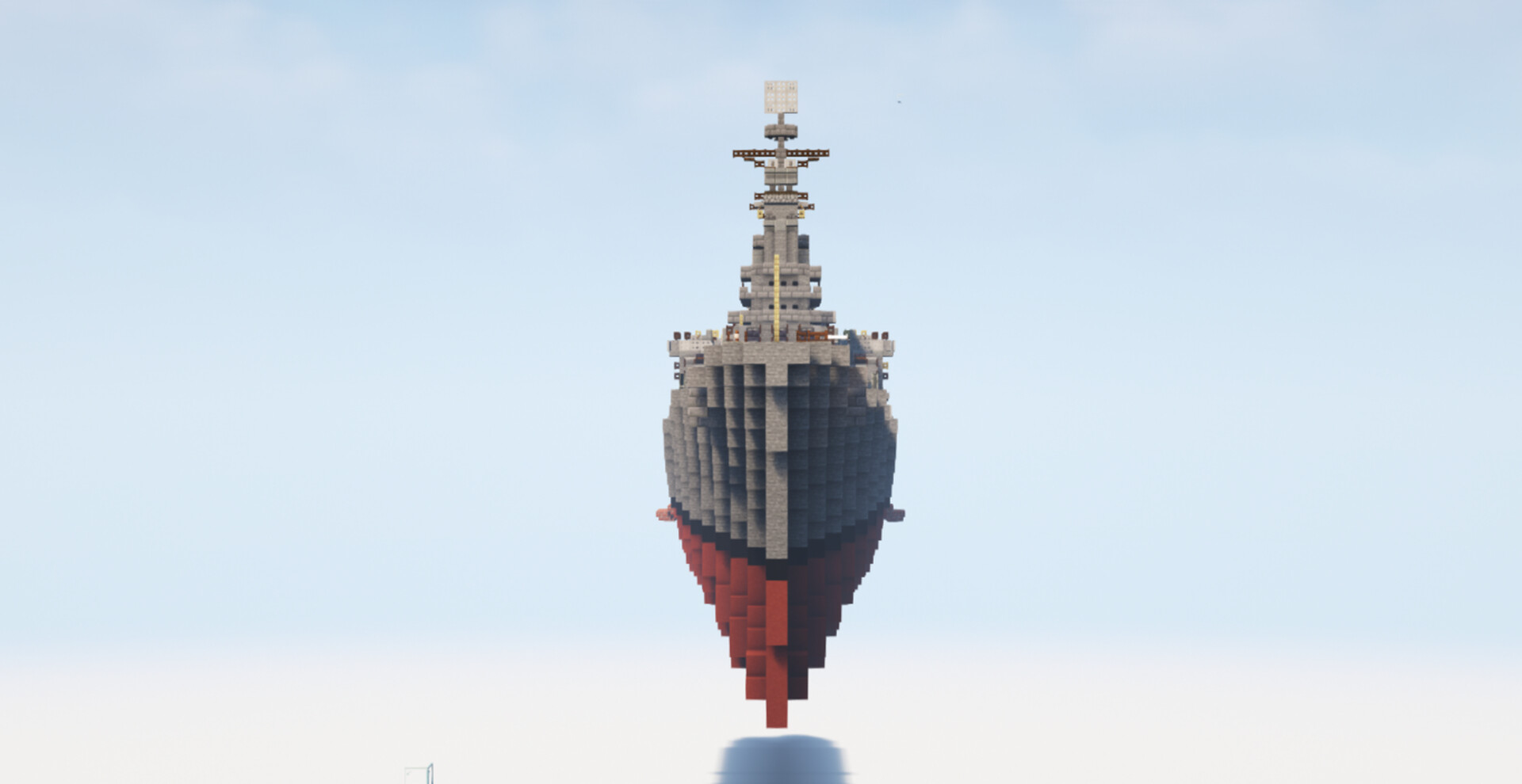 1:1 Scale Baltimore Class USS Boston / CA-69 Heavy Cruiser Minecraft Map