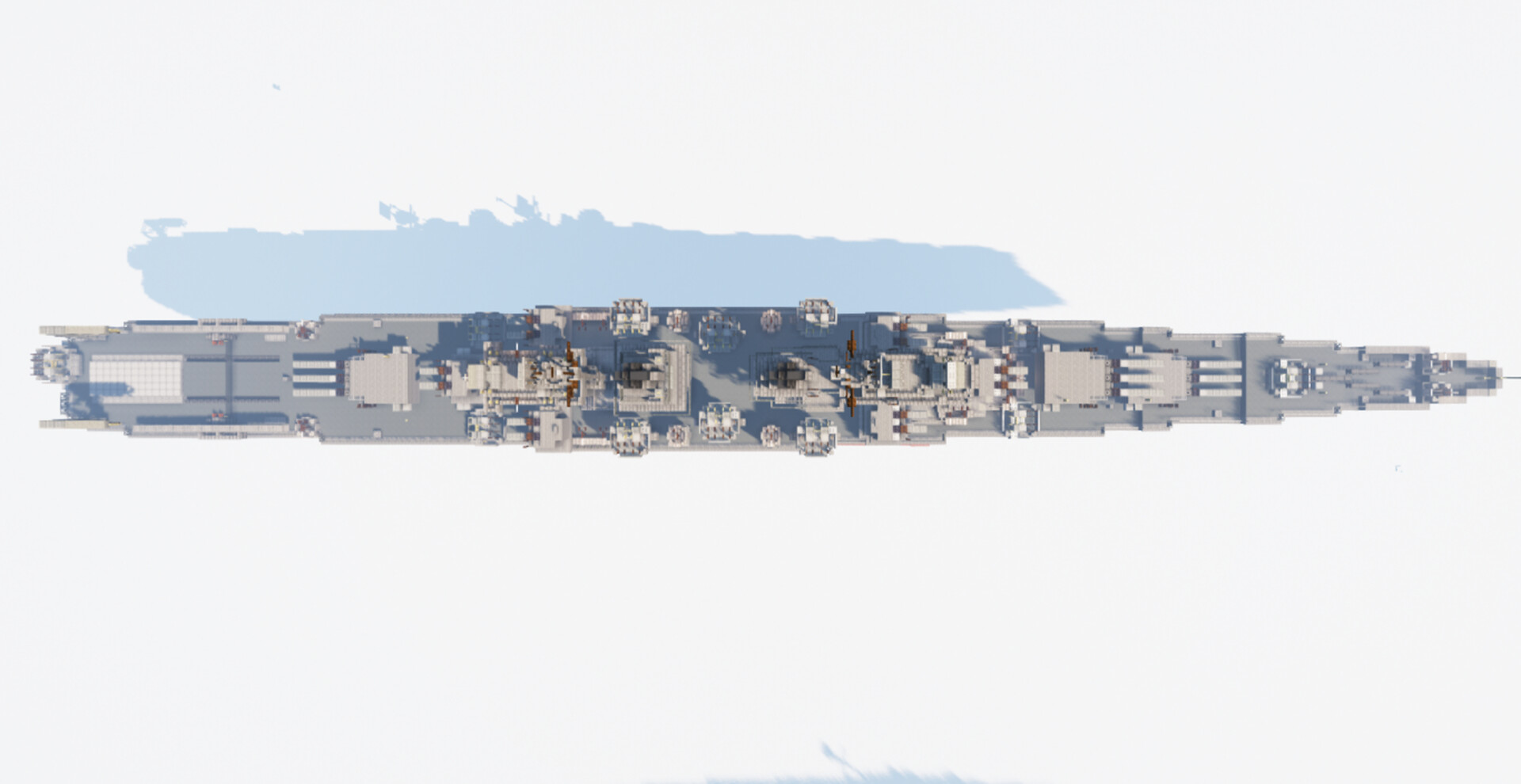 1:1 Scale Baltimore Class USS Boston / CA-69 Heavy Cruiser Minecraft Map