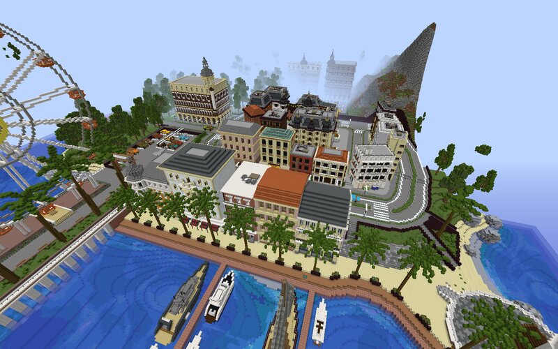 Monaco Themed Server Spawn Minecraft Map