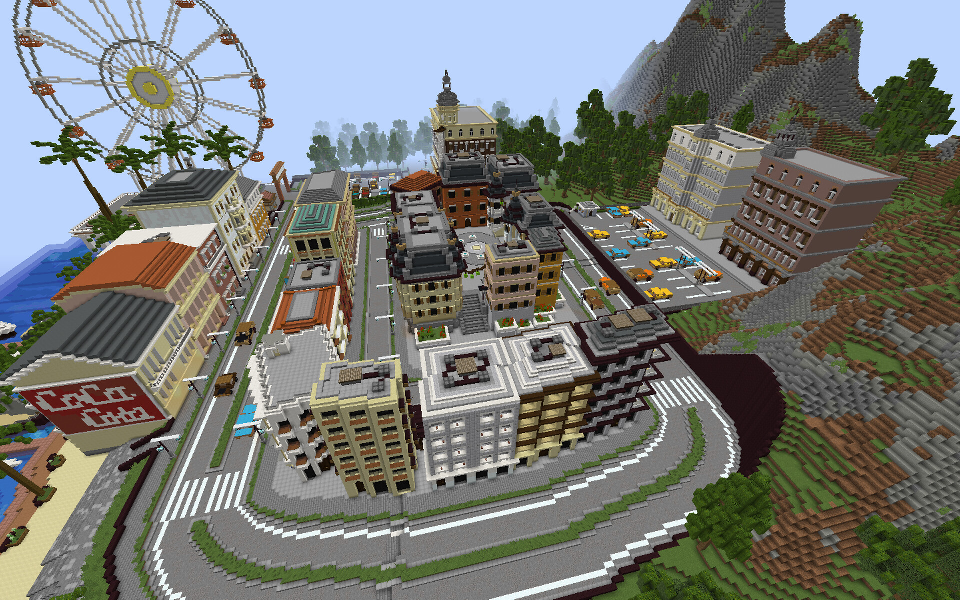 Monaco Themed Server Spawn Minecraft Map