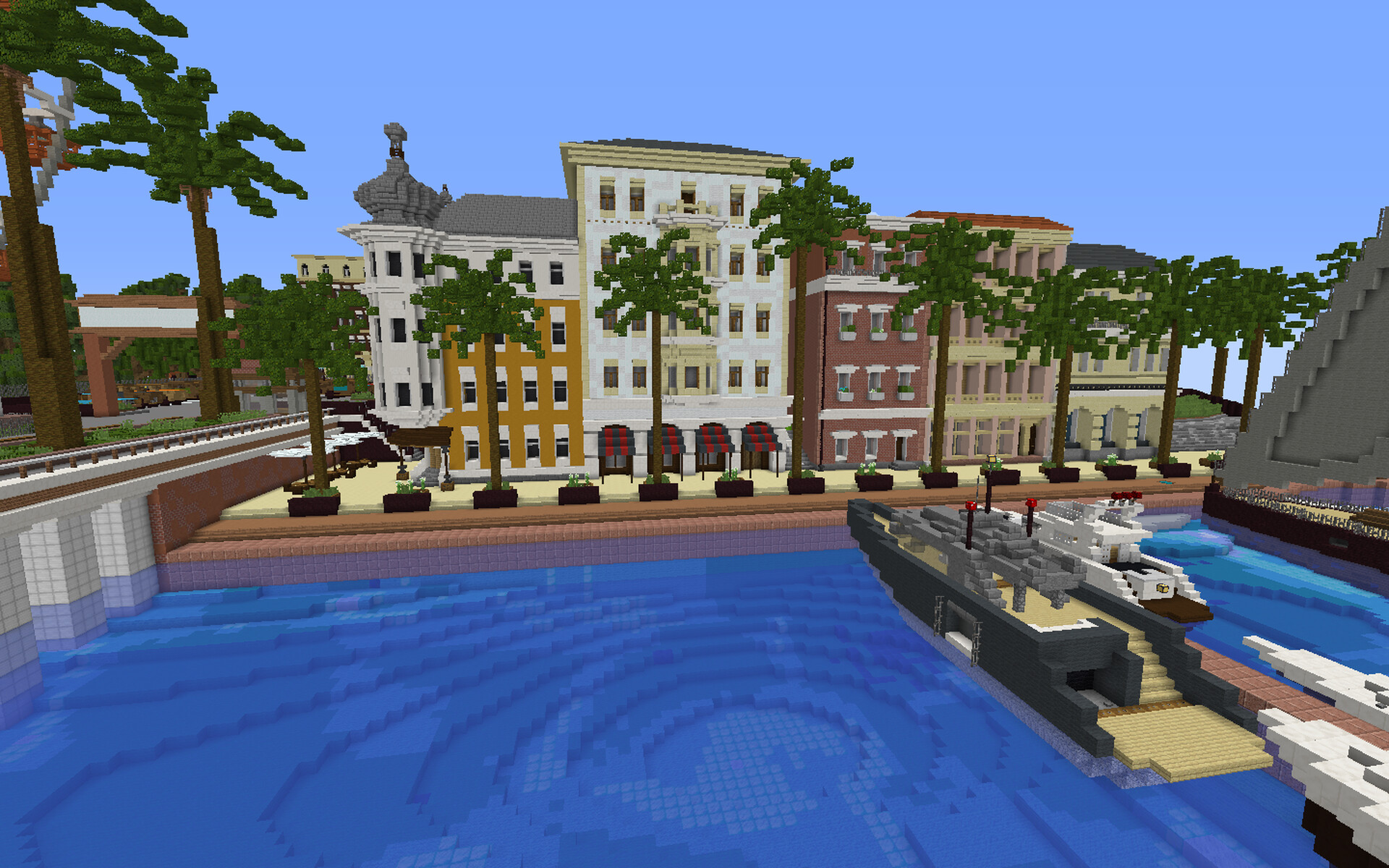 Monaco Themed Server Spawn Minecraft Map