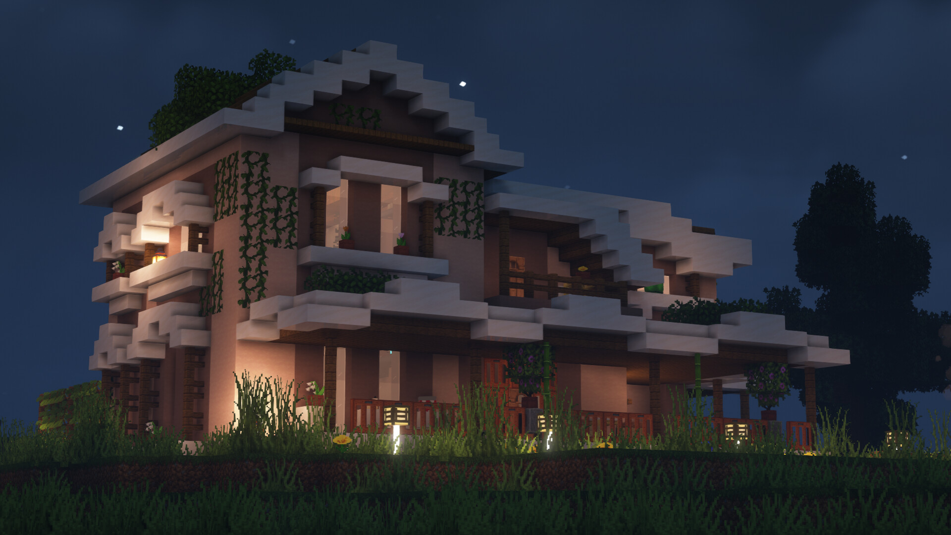 Large country cottage with interior [ Download ] Minecraft Map