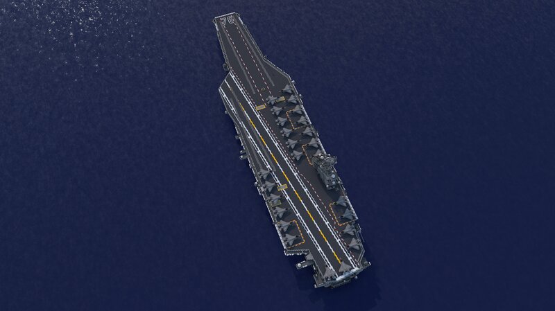 Nimitz Class Aircraft Carrier / 2:1 Scale Minecraft Map