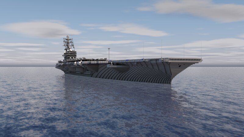Nimitz Class Aircraft Carrier / 2:1 Scale Minecraft Map