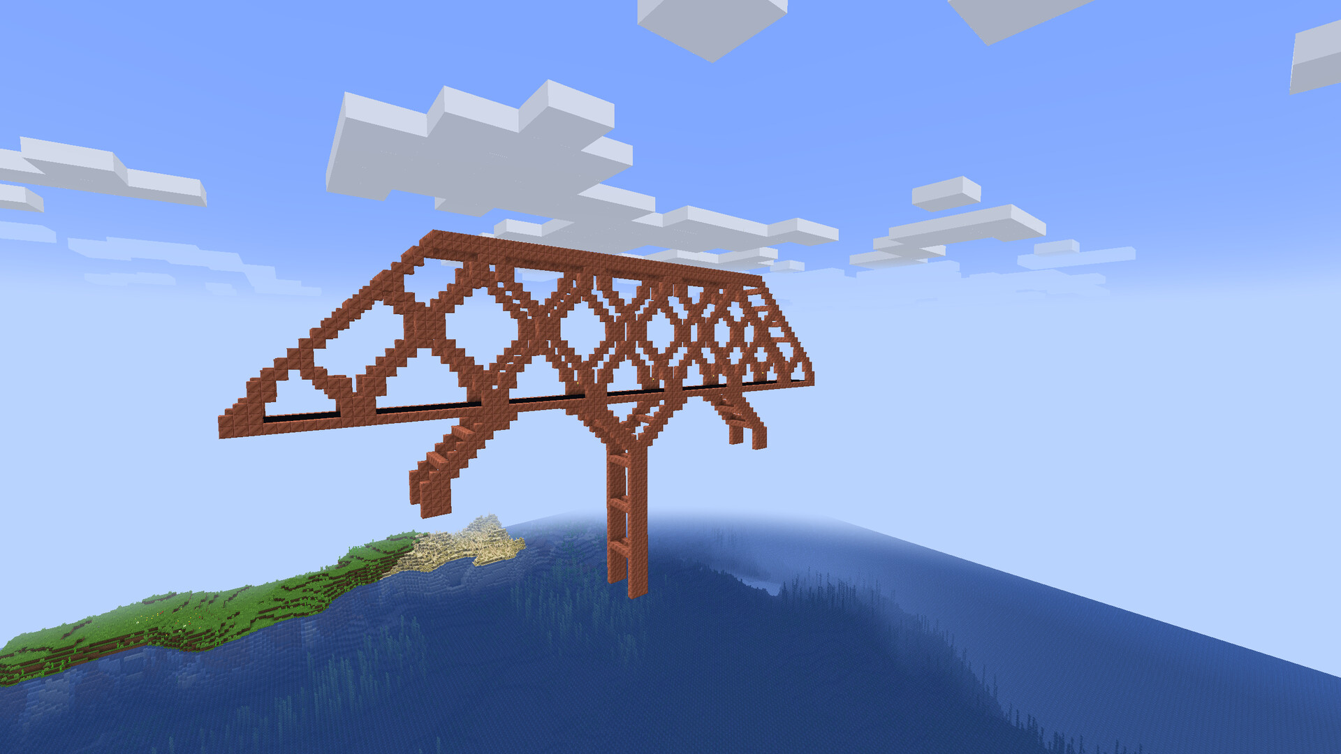 Copper "Oxidizing" Bridge -Schematic- Minecraft Map