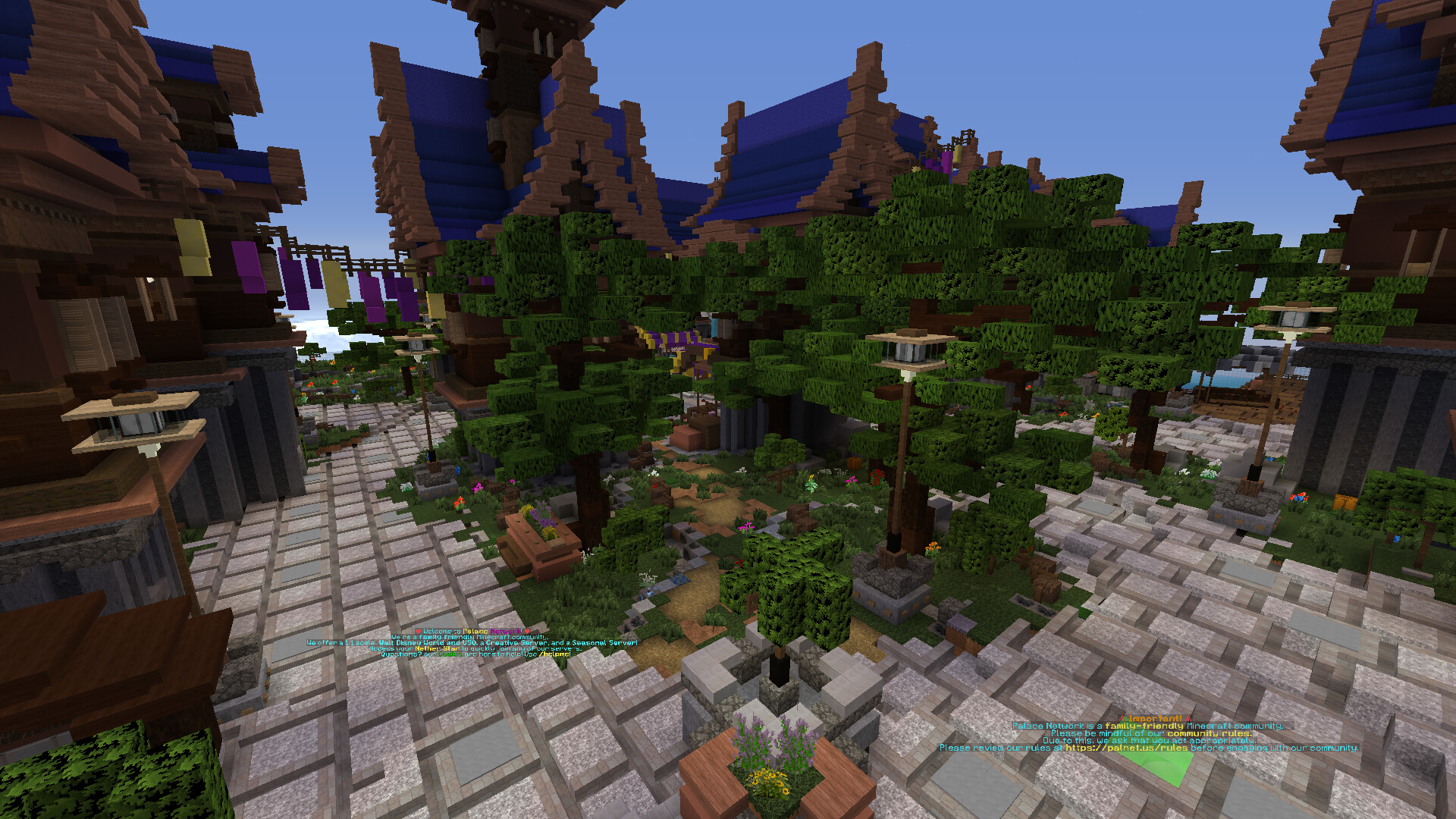 Palace Network MAIN Spawn Hub Minecraft Map