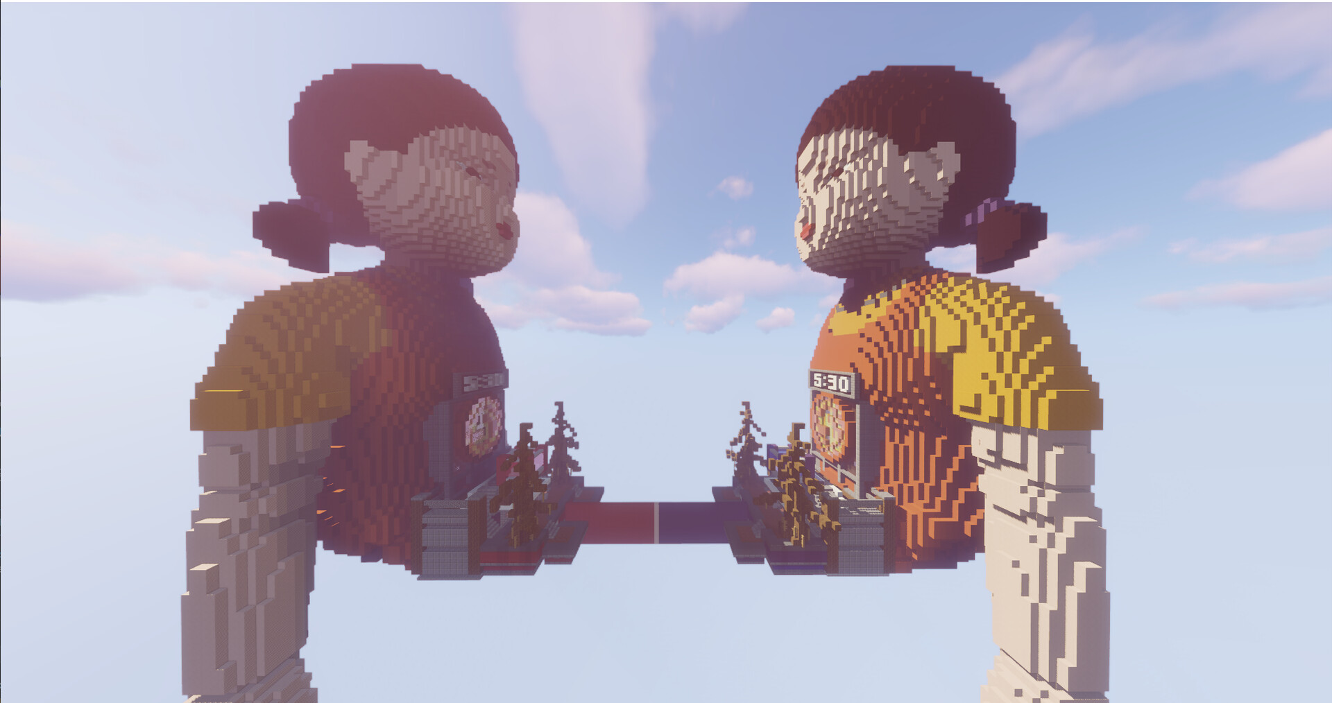 [THE BRIDGE] Red light, Green light Minecraft Map