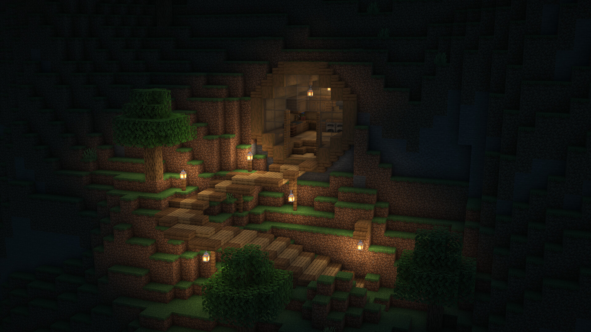 Cliffside Base tutorial (download in youtube description) Minecraft Map